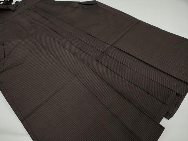 平和屋着物●男性　馬乗り袴　縞　正絹　逸品　DAAY5249ud