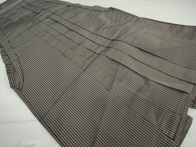 平和屋着物●男性　馬乗り袴　縞　正絹　逸品　DAAY5253ud