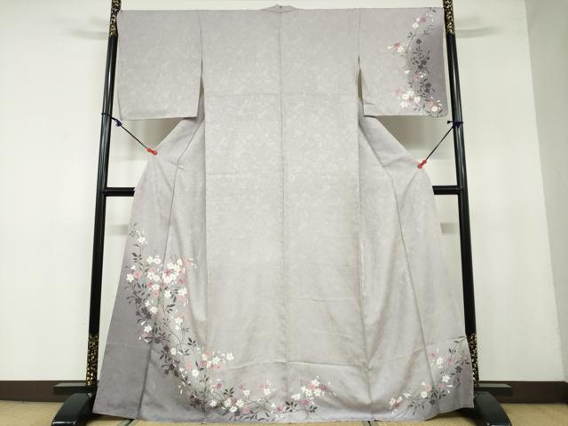 平和屋着物●訪問着　草花文　暈し染め　正絹　逸品　DAAY5340ud