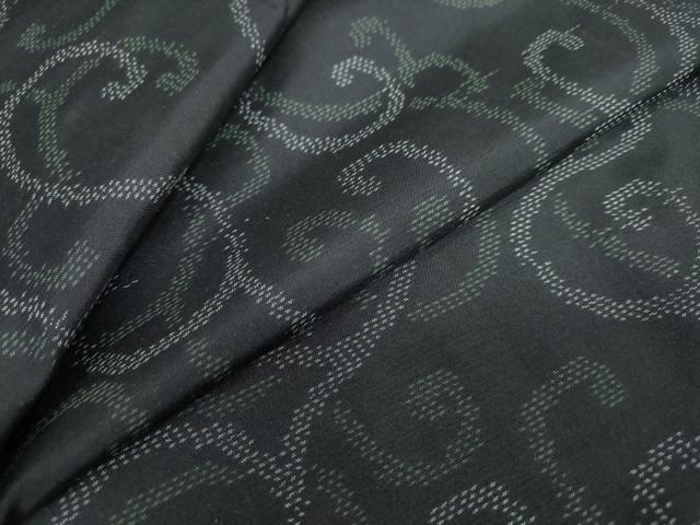 平和屋着物●本場大島紬　唐草文　小田急百貨店扱い　正絹　逸品　DAAY5354ud