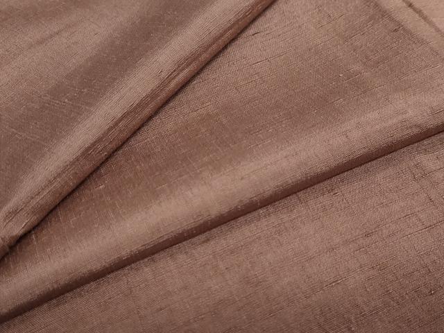 平和屋着物●結城紬　栗皮茶色　正絹　逸品　DAAY5361ud