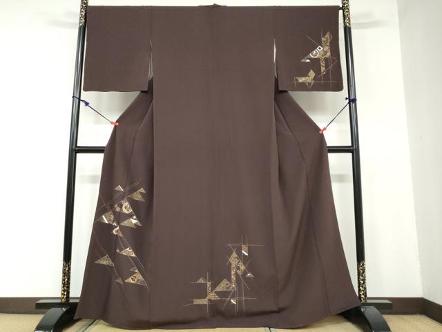 平和屋着物●訪問着　吉祥宝尽くし文　金彩　正絹　逸品　DAAY5372ud