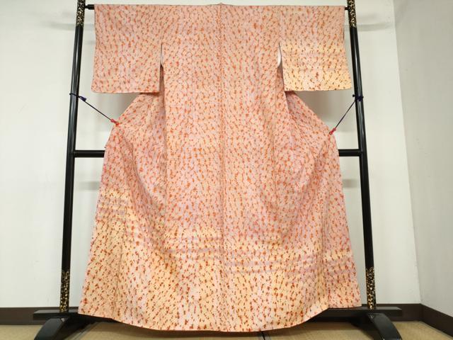 平和屋着物●訪問着　総絞り　抽象文様　正絹　逸品　未使用　DAAY5405ud