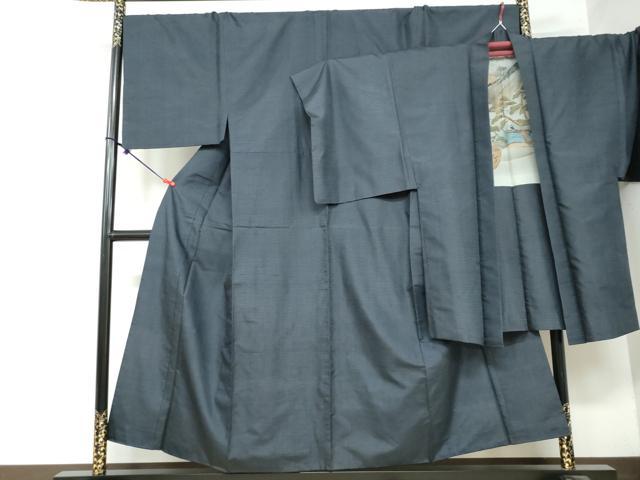 平和屋着物●男性　本場大島紬　アンサンブル　長羽織　100亀甲　総詰め　正絹　逸品　DAAY5446ud