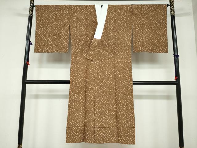 平和屋着物●長襦袢　無双仕立て　色ほのか　成物　唐辛子　反端付き　正絹　逸品　DAAY5462ud