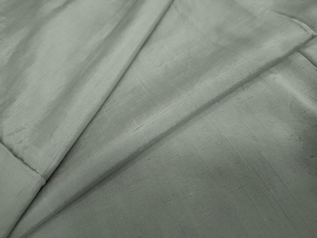 平和屋着物●上質な紬　作家物　利休鼠色　正絹　逸品　DAAY5463ud
