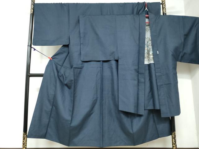 平和屋着物●男性　紬　アンサンブル　100亀甲　高島屋扱い　キングサイズ　正絹　逸品　DAAY5490ud