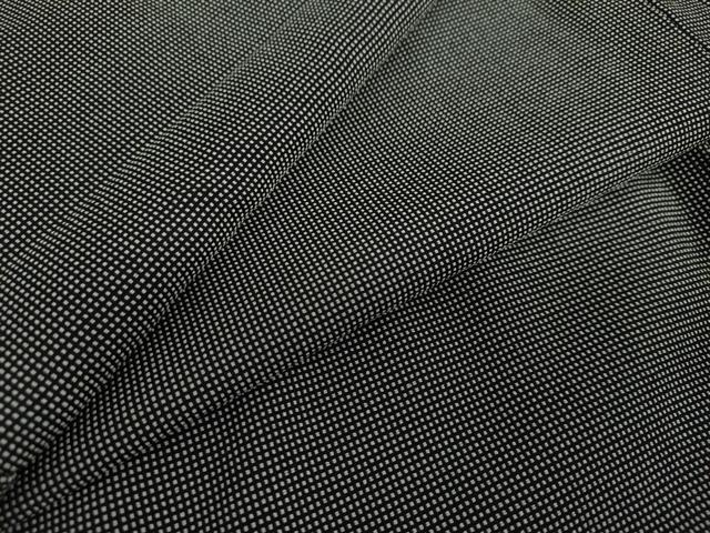 平和屋着物●江戸小紋　角通し　黒地　正絹　逸品　DAAY5545ud