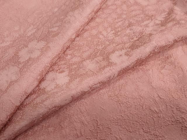 平和屋着物●上質な色無地　辻が花地紋　薄紅色　正絹　逸品　DAAY5576ud