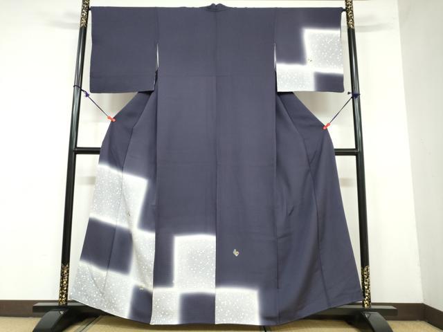 平和屋着物●訪問着　刺繍　破れ色紙草花文　暈し染め　金糸　正絹　逸品　DAAY5578ud