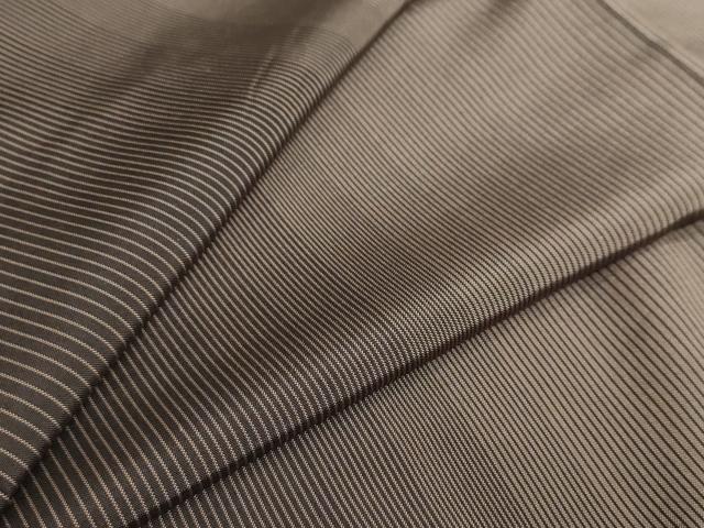 平和屋着物●本場縞大島紬　縞　正絹　逸品　DAAY5599ud