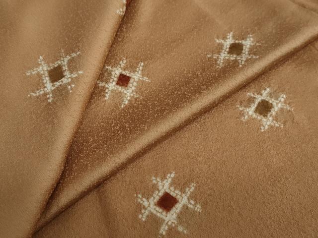 平和屋着物●上質な小紋　絞り　抽象文様　正絹　逸品　DAAY5632ud