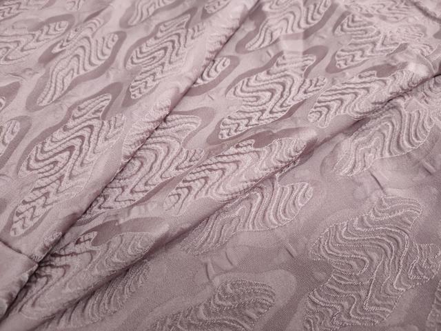 平和屋着物●上質な色無地　抽象地紋　薄葡萄色　正絹　逸品　未使用　DAAY5685ud