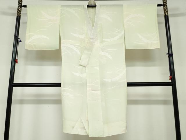 平和屋着物●長襦袢　無双仕立て　雪芝地紋　暈し染め　正絹　逸品　DAAY5688ud