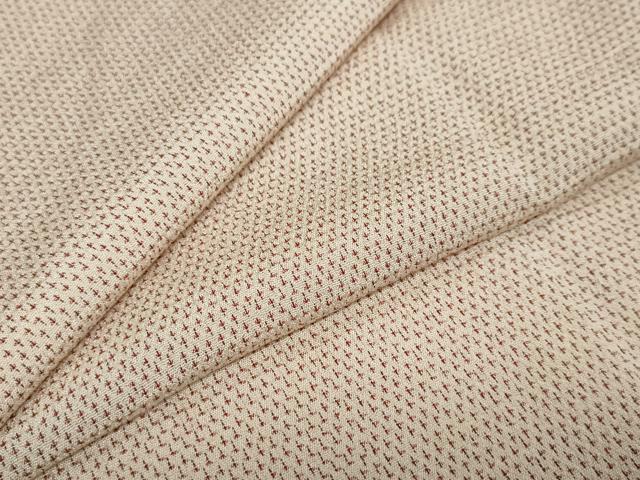 平和屋着物●白鷹お召　蚊絣　正絹　逸品　DAAY5723ud