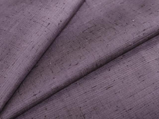 平和屋着物●上質な紬　蒲葡色　正絹　逸品　DAAY5777ud