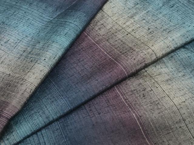 平和屋着物●上質な紬　霞間道　正絹　逸品　DAAY5780ud