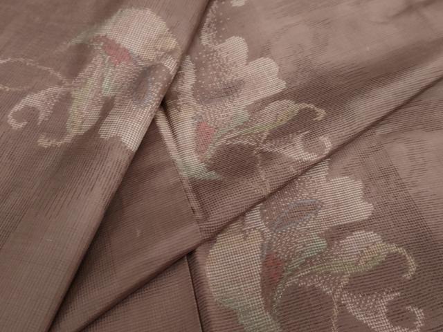 平和屋着物●本場大島紬　舞花文　正絹　逸品　DAAY5781ud