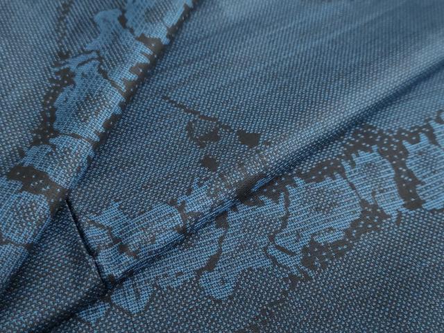 平和屋着物●本場大島紬　9マルキ　羊　雲取り文　正絹　逸品　DAAY5787ud