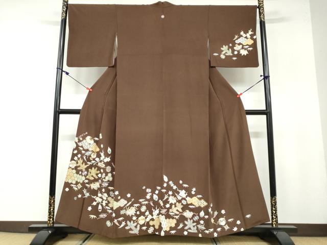 平和屋着物●訪問着　吉祥宝尽くし文　金彩　正絹　逸品　DAAY5824ud