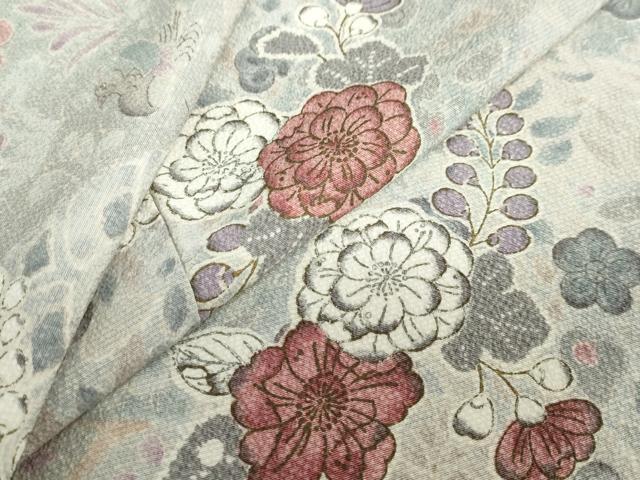 平和屋着物●上質な小紋　辻が花　金彩　三越扱い　正絹　逸品　DAAY5889ud