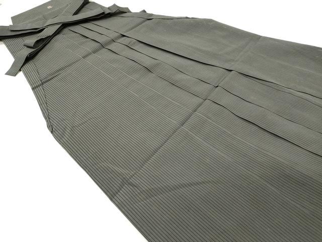 平和屋着物＊夏物　男性　行灯袴　縞　正絹　逸品　DAAY6246ea