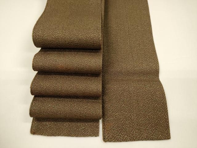 平和屋着物●男性　本場筑前博多織　角帯　霞文　正絹　逸品　DAAY8068cm