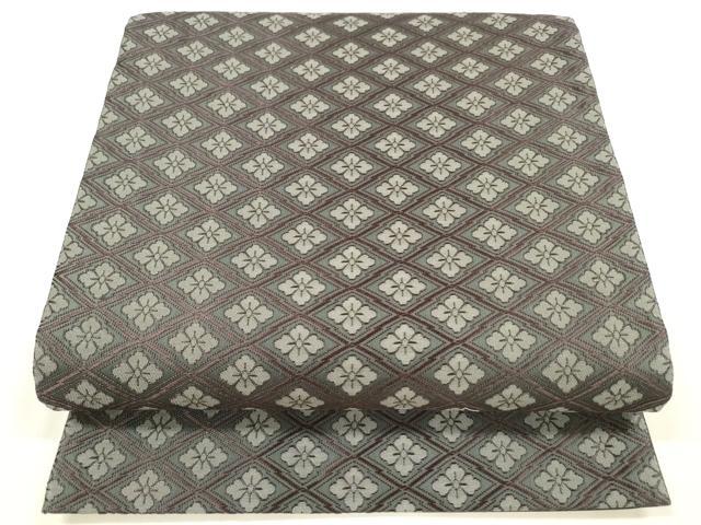 平和屋着物●極上　皇室・伊勢神宮御用　御御帯　山口美術織物　山口弘躬　六通柄袋帯　松皮花菱文　正絹　逸品　DAAY8107cm