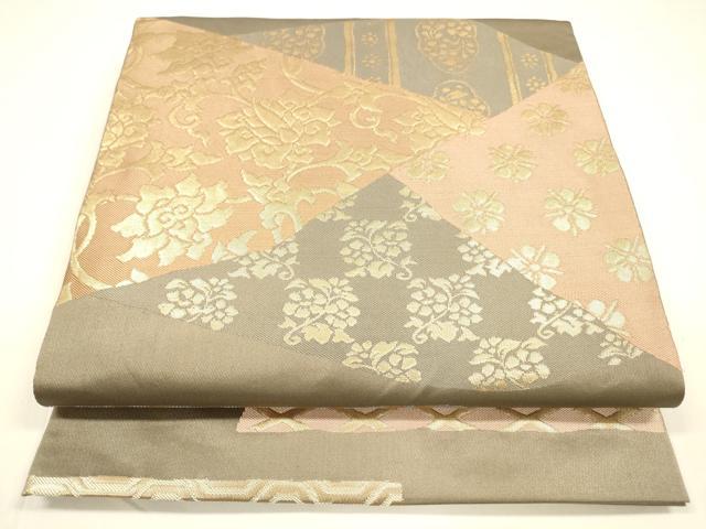 平和屋着物●西陣　川島織物　六通柄　本袋帯　更紗花唐草文　金糸　三越扱い　正絹　逸品　DAAY8247cm