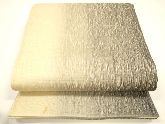 平和屋着物▽全通柄袋帯　スリーシーズン　春夏秋　櫛織　間道　正絹　逸品　DAAY8260cm