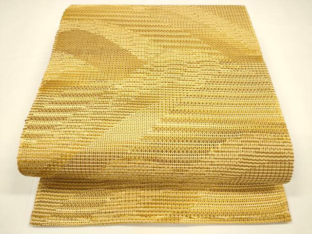 平和屋着物＊夏物　八寸名古屋帯　抽象文様　正絹　逸品　DAAY8288cm