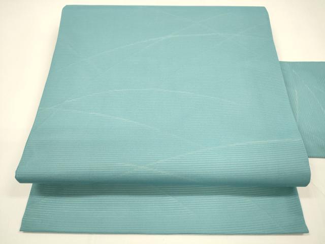 平和屋着物＊夏物　九寸名古屋帯　草葉文　瓶覗色　正絹　逸品　DAAY8380cm