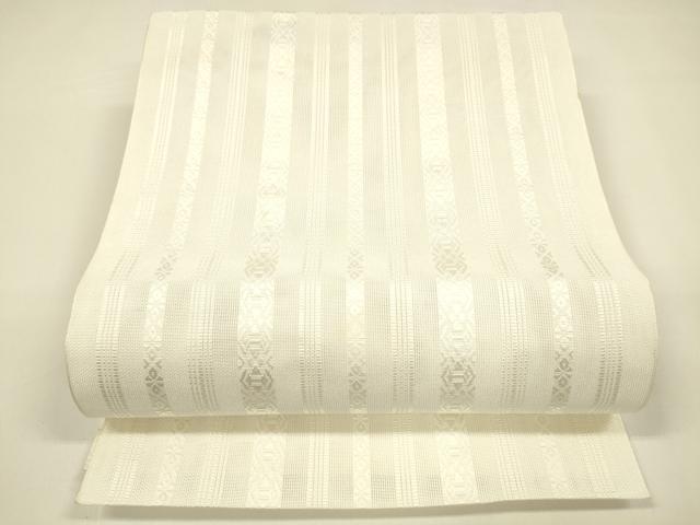 平和屋着物＊夏物　八寸名古屋帯　博多織　紗献上　正絹　逸品　DAAY8391cm