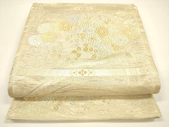 平和屋着物＊夏物　六通柄袋帯　天井蒔絵　金銀糸　正絹　逸品　DAAY8457cm