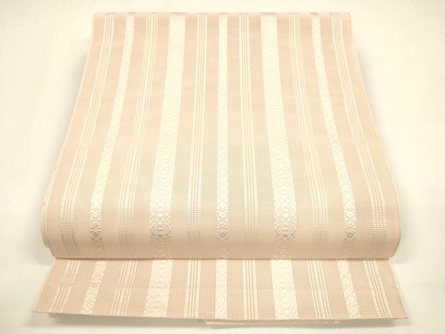 平和屋着物＊夏物　本場筑前博多織　八寸名古屋帯　紗献上　虹色　正絹　逸品　DAAY8499cm