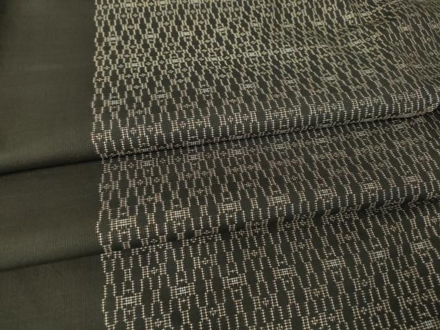 平和屋着物●本場大島紬　9マルキ　網目文　正絹　逸品　DAAY9223az