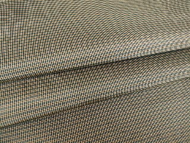 平和屋着物●男性　本場縞大島紬　格子　正絹　逸品　DAAY9277az