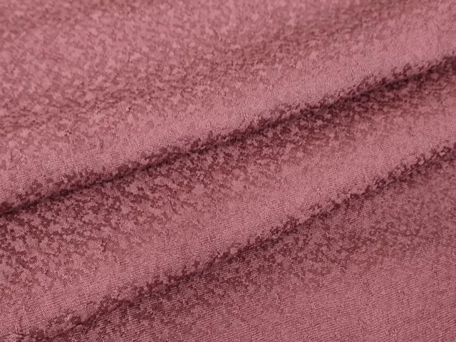 平和屋着物●上質な色無地　紋意匠　暗紅色　正絹　逸品　DAAY9633az