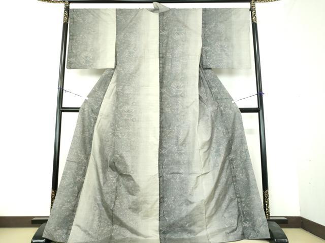 平和屋着物●本場大島紬　9マルキ　雪輪鳥獣花文　ロング丈　正絹　逸品　DAAZ0016ps