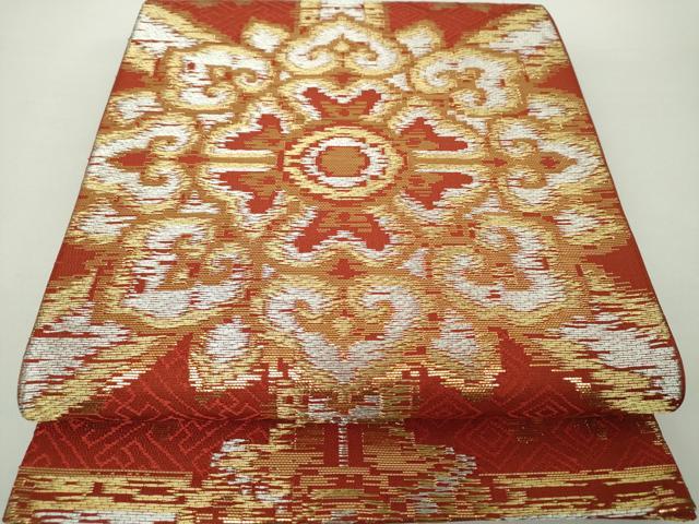 平和屋着物●龍村平蔵柄　六通柄　本袋帯　小蜀江　金銀糸　正絹　逸品　DAAZ0047ps