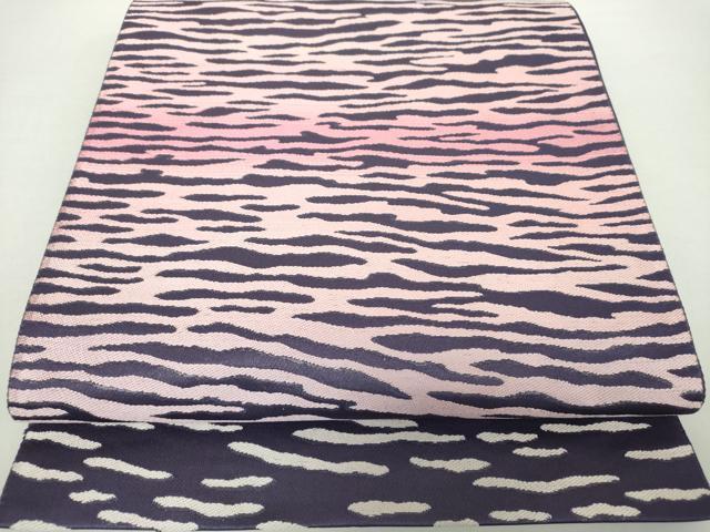 平和屋着物●西陣　じゅらく謹製　六通柄袋帯　霞文　正絹　逸品　DAAZ0102ps