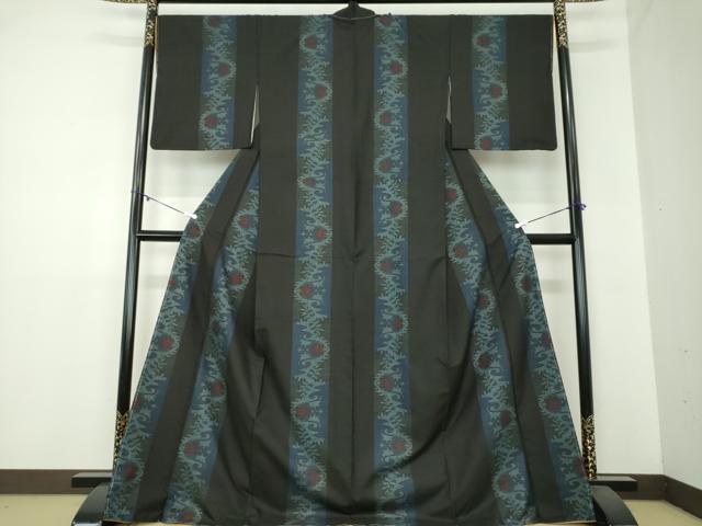 平和屋着物●本場大島紬　7マルキ　花間道　正絹　逸品　未使用　DAAZ0203ps