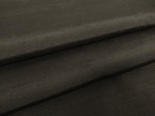 平和屋着物●男性　紬　色無地　濃黒紅色　正絹　逸品　DAAZ0209ps