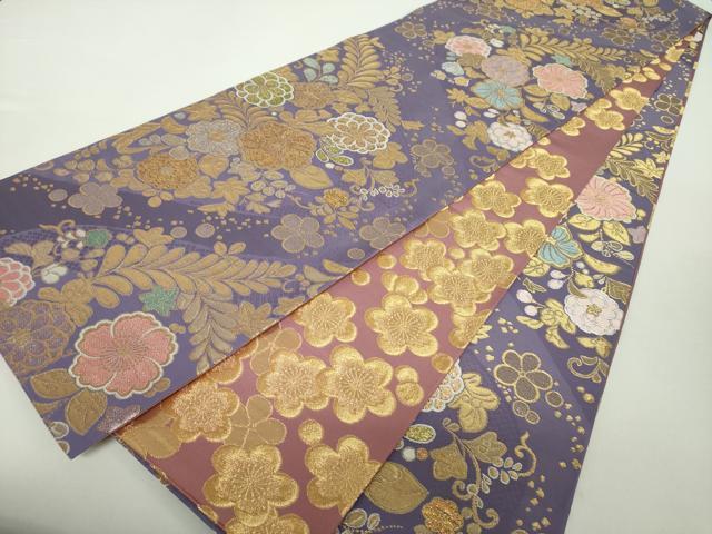 平和屋着物●丸帯　辻が花　金銀糸　正絹　逸品　DAAZ0403ps