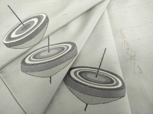 平和屋着物●京の名門・菱屋六右ェ門　紬　独楽　やまと誂製　正絹　逸品　DAAZ0474ps