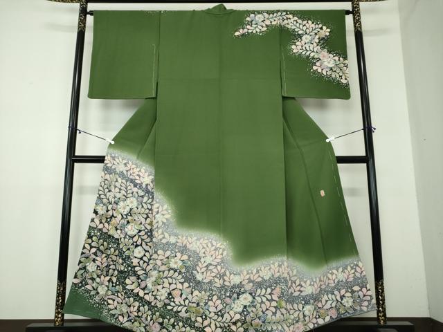 平和屋着物●越後十日町の一流染匠　桐屋・翠山工房　徳永憲峯　訪問着　絞り　辻が花　暈し染め　正絹　逸品　未使用　DAAZ0482ps