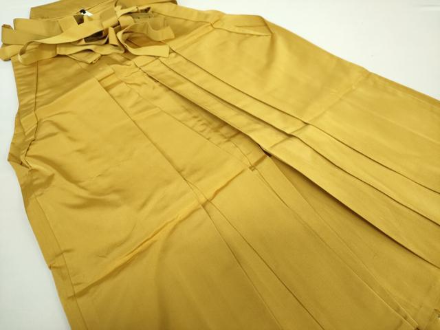 平和屋着物●男性　馬乗袴　色無地　芥子色　DAAZ0594ps