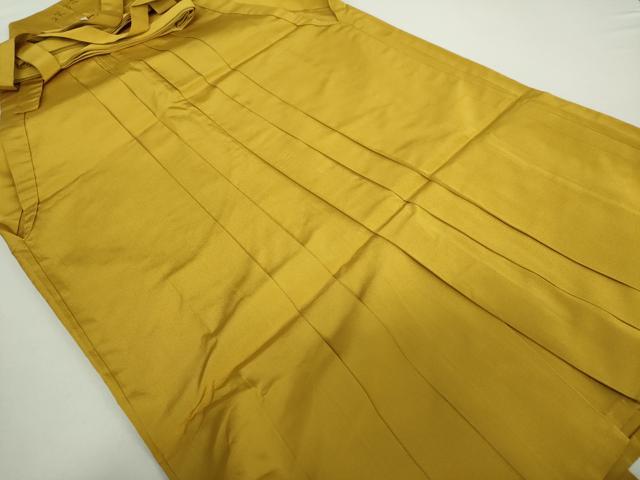 平和屋着物●男性　馬乗袴　色無地　芥子色　DAAZ0596ps