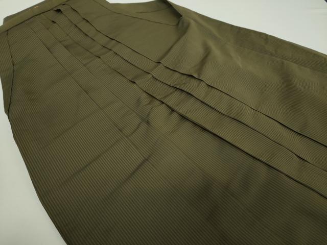 平和屋着物●男性　本場神代仙台平　馬乗袴　縞　正絹　逸品　DAAZ0599ps