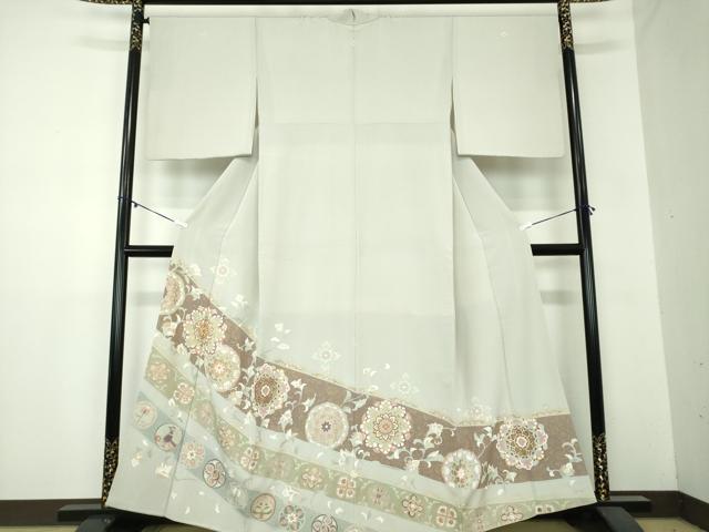 平和屋着物●豪華色留袖　駒刺繍　正倉院花鳥文　金彩　松坂屋扱い　正絹　逸品　DAAZ0611ps